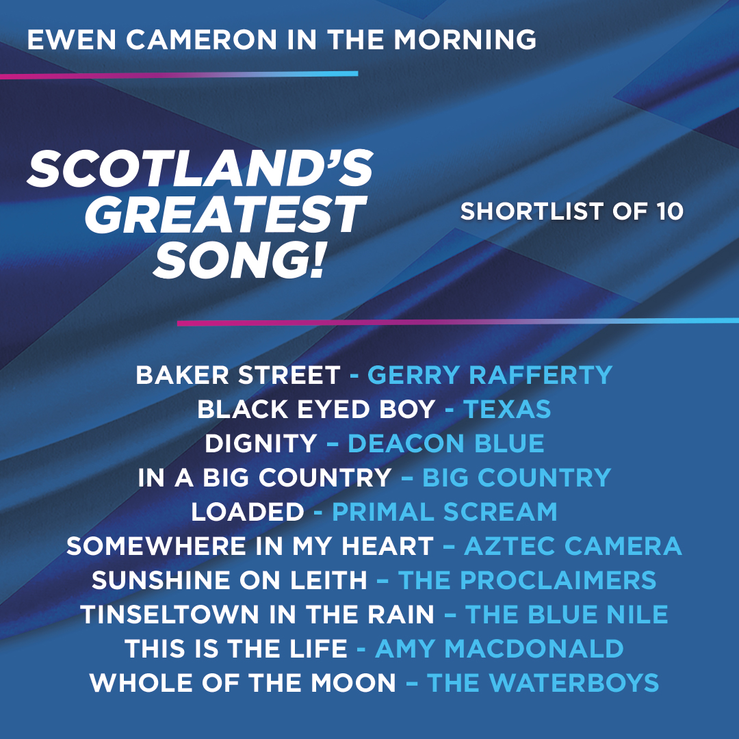Scotland’s Greatest Songs Top 10 revealed – The NEN – North Edinburgh News