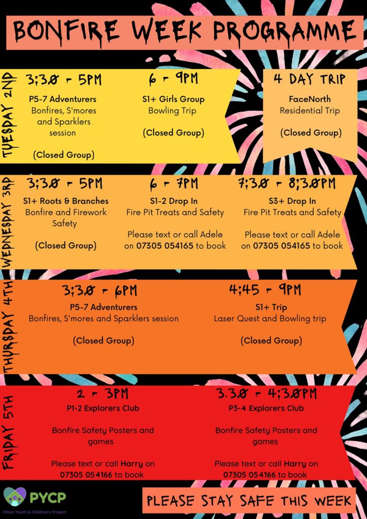 PYCP’s Bonfire Week programme – The NEN – North Edinburgh News