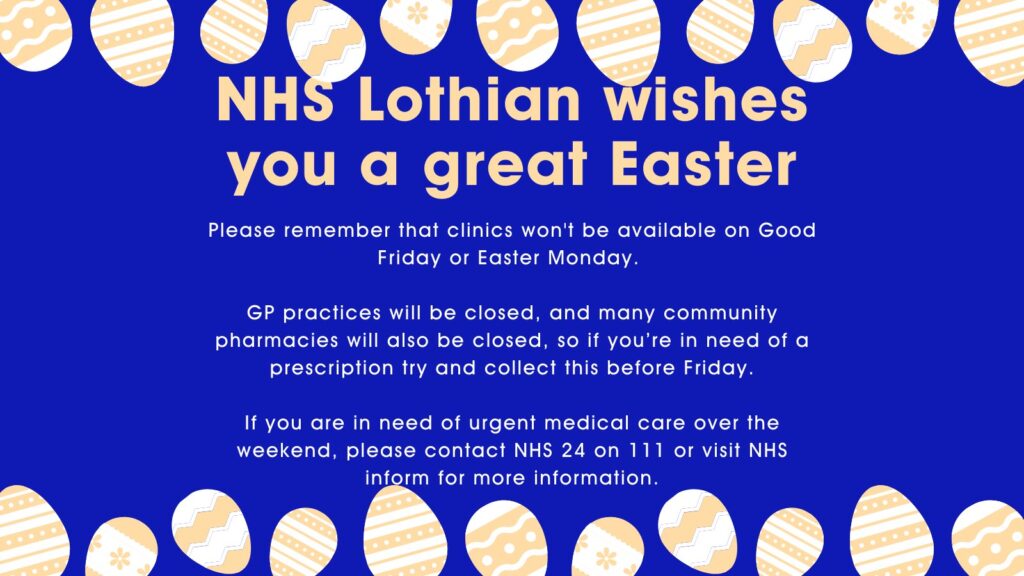 NHS services over Easter weekend – The NEN – North Edinburgh News