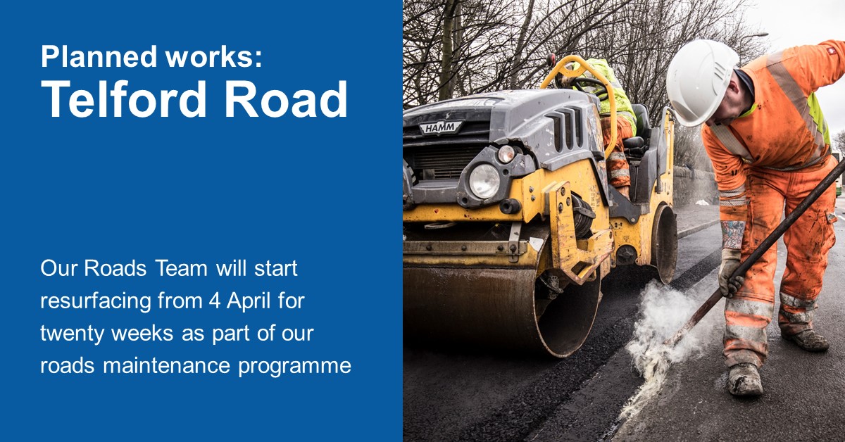 Telford Road resurfacing to take TWENTY weeks – The NEN – North ...