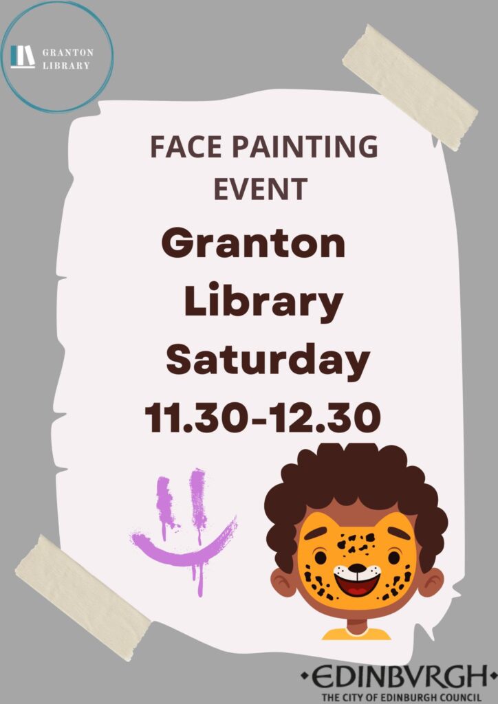 Face Painting at Granton Library – The NEN – North Edinburgh News