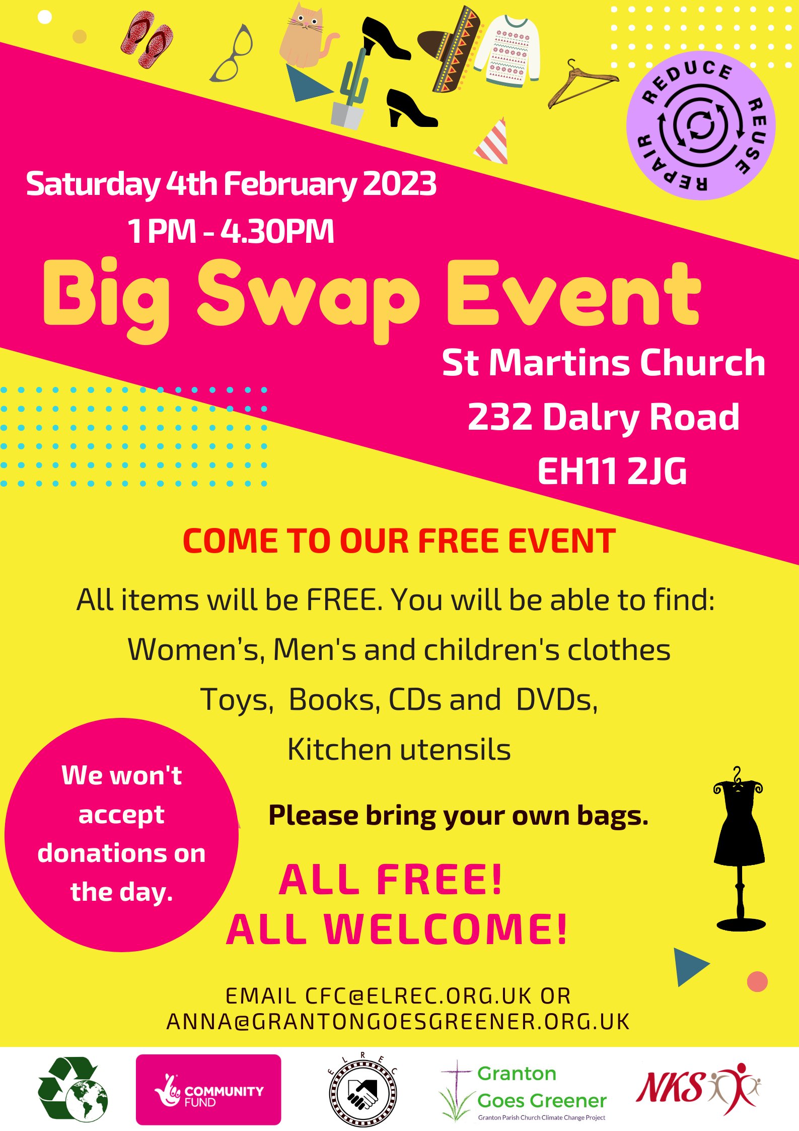 Free Stuff! Big Swap Event – The NEN – North Edinburgh News
