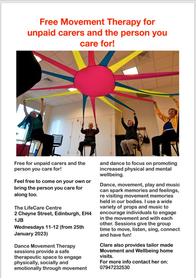 LifeCare: Free Movement Therapy sessions for unpaid carers – The NEN ...