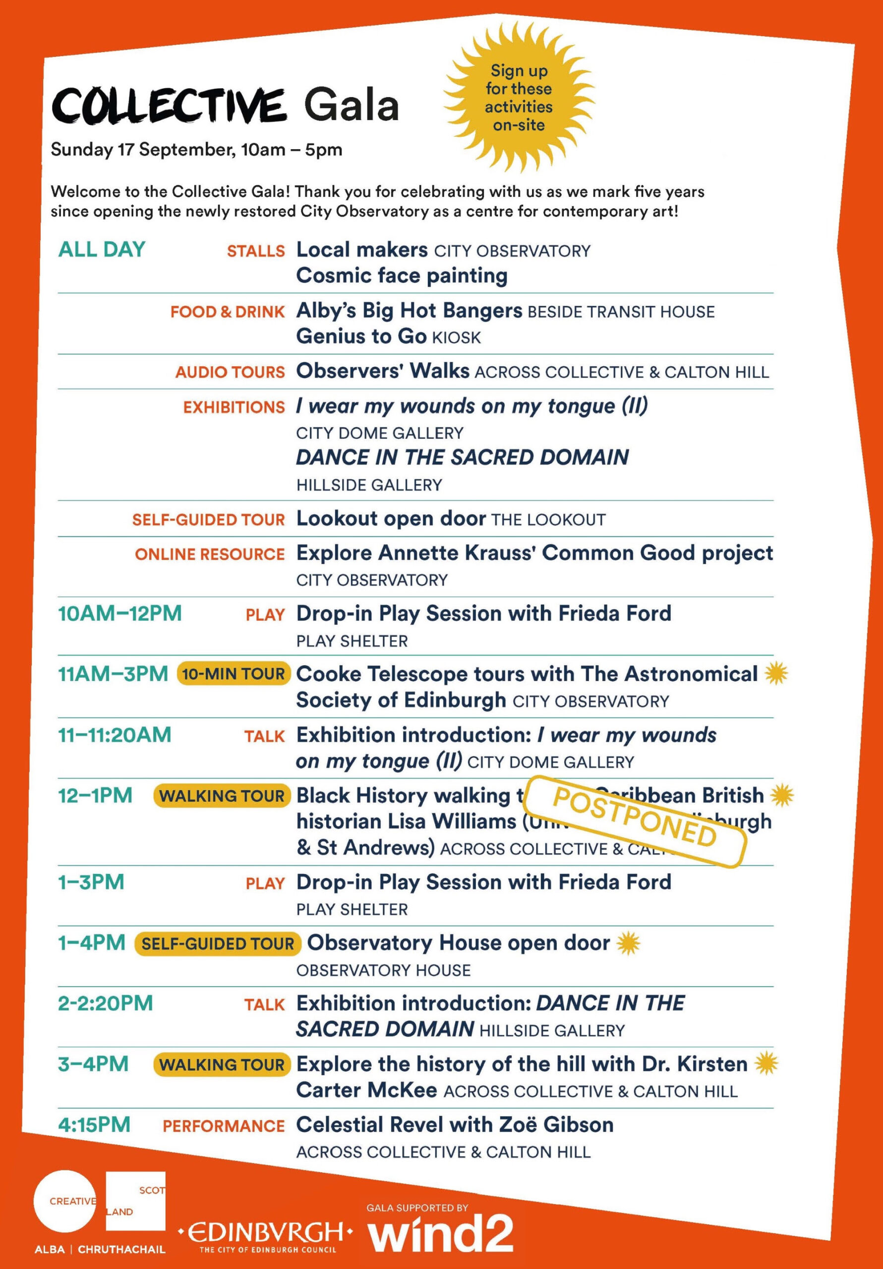 Collective: Gala Schedule Announced! – The NEN – North Edinburgh News