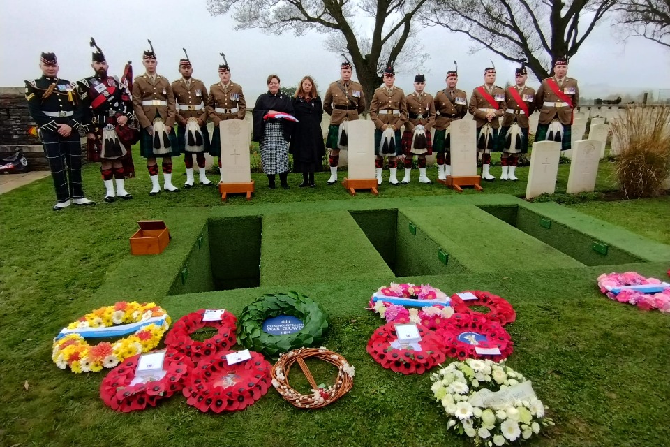 Three Great War soldiers buried with full military honours in Belgium ...