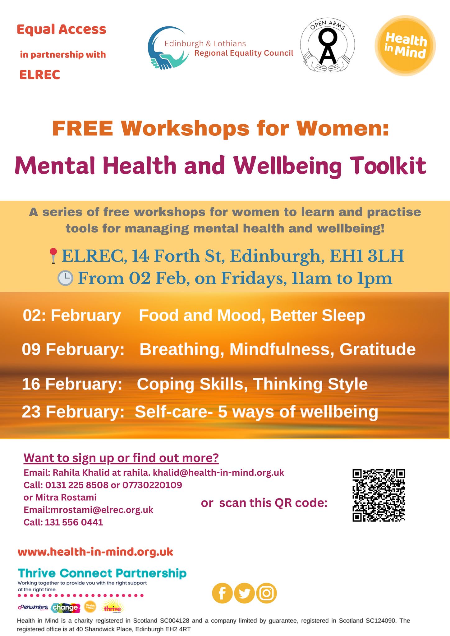 ELREC: Mental Health and Wellbeing Workshops for Women – The NEN ...