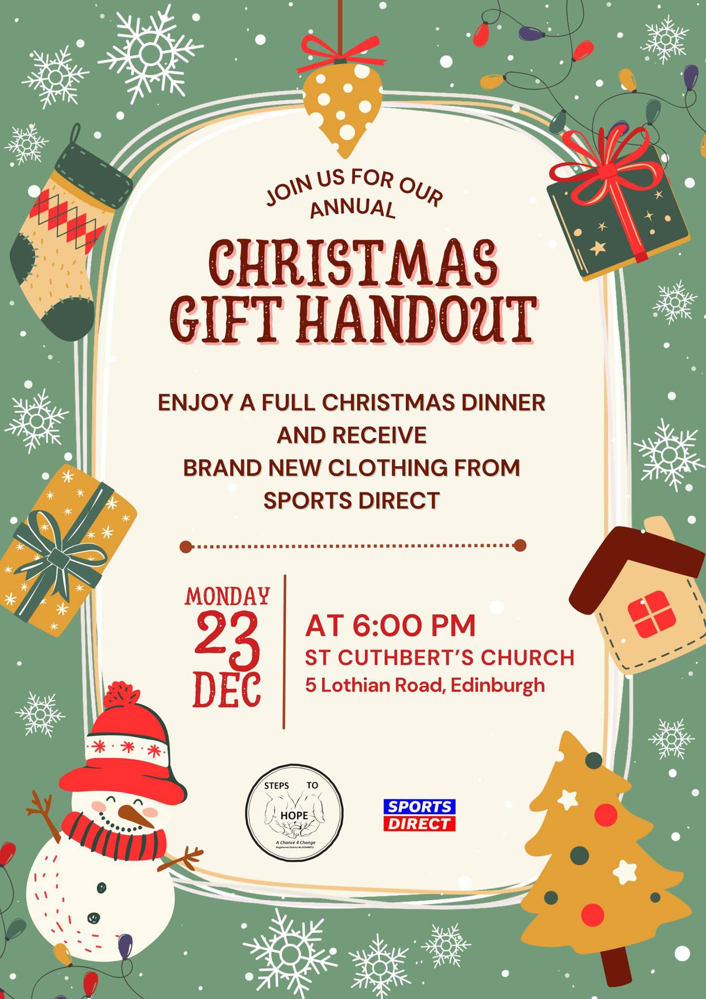 Steps to Hope: Christmas Dinner and Gift Handout – The NEN – North ...