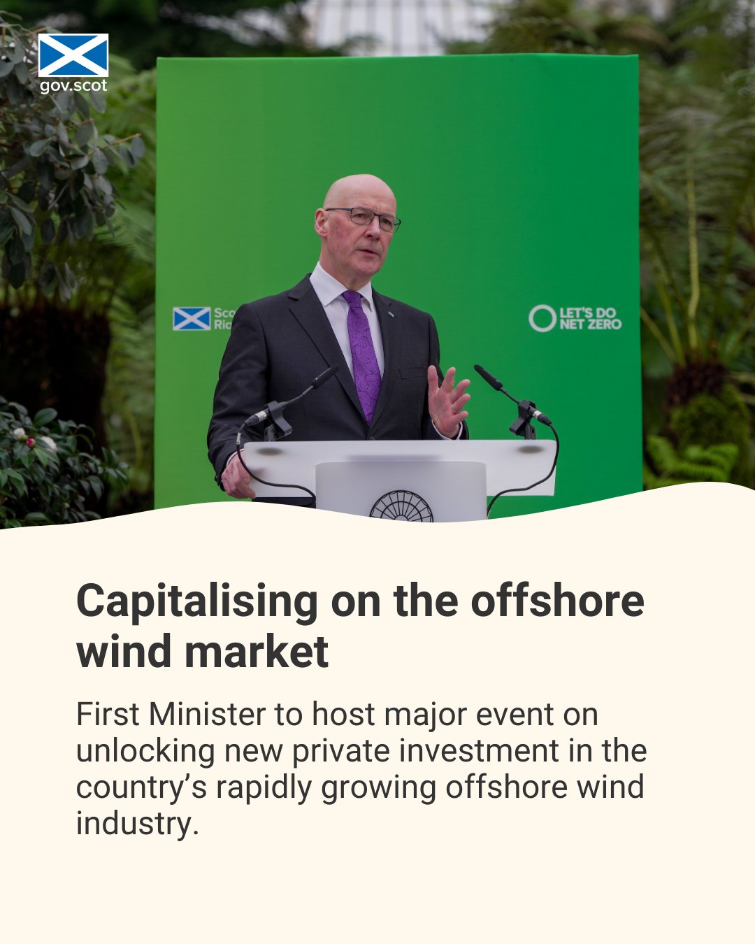 Swinney: Time to capitalise on a potential £100 billion offshore wind ...