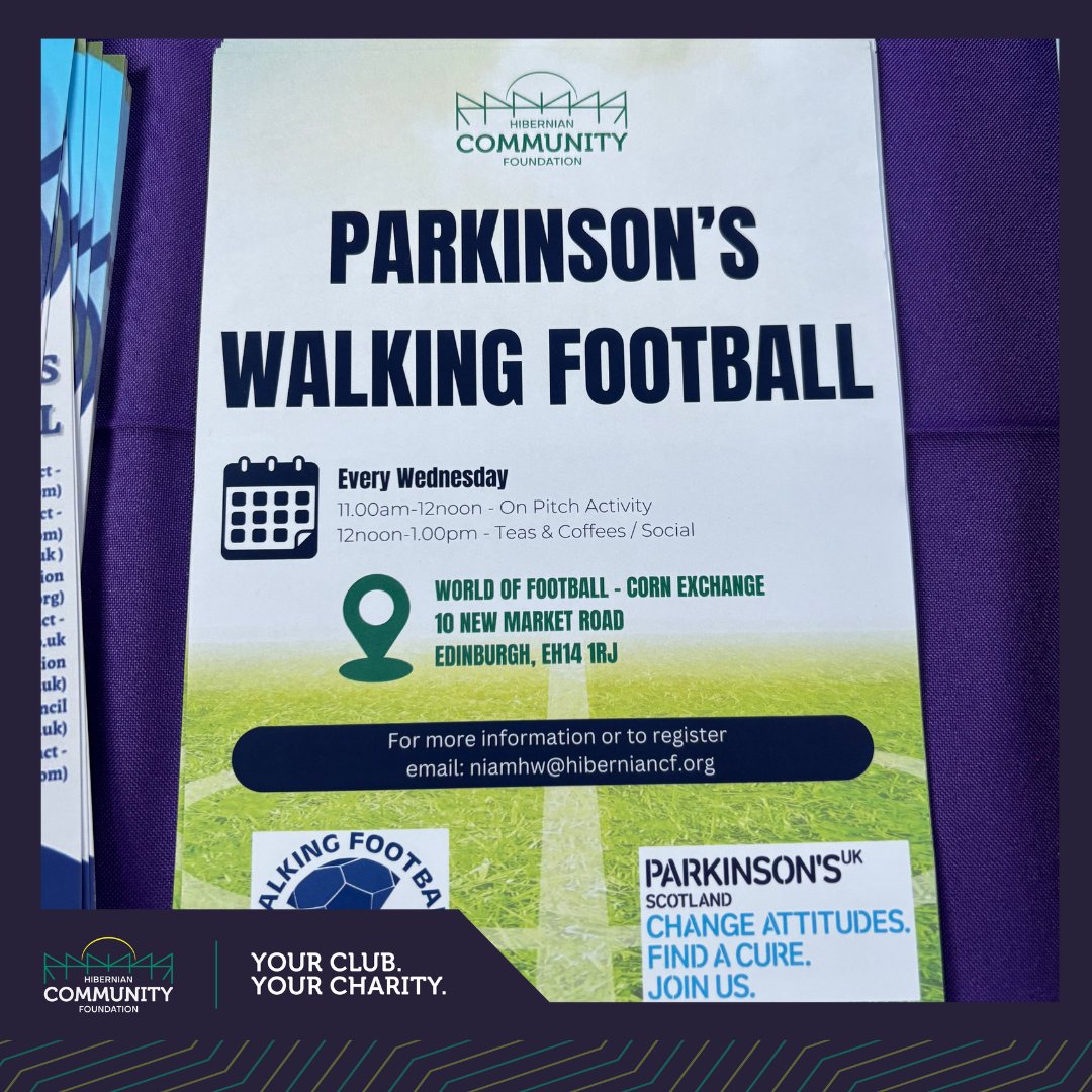 Hibernian Community Foundation: Parkinson’s Walking Football – The NEN ...