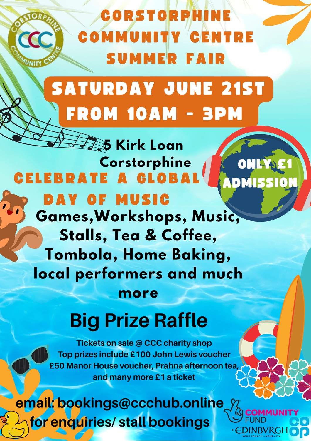 Corstorphine Community Centre Summer Fair: Some stalls available – The ...