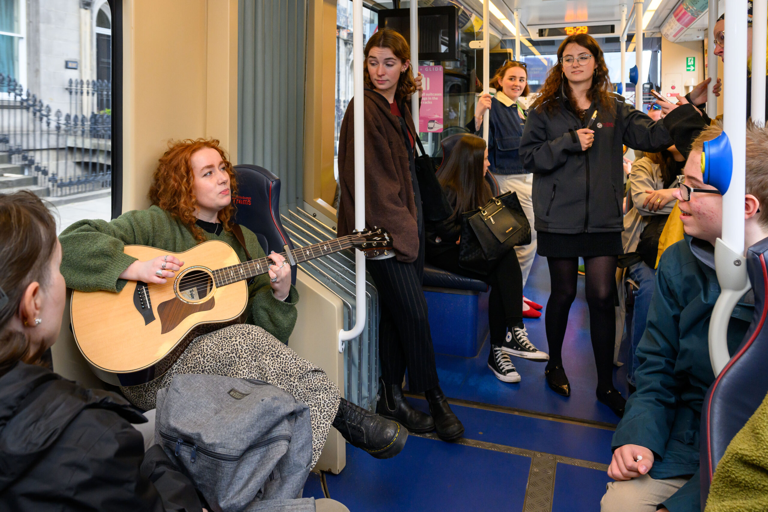 Rising Scottish artist and TikTok star NATI performs a pop-up gig on ...