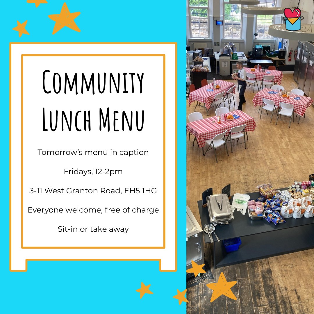 Tomorrow’s Community Lunch Menu at Empty Kitchens Full Hearts – The NEN ...