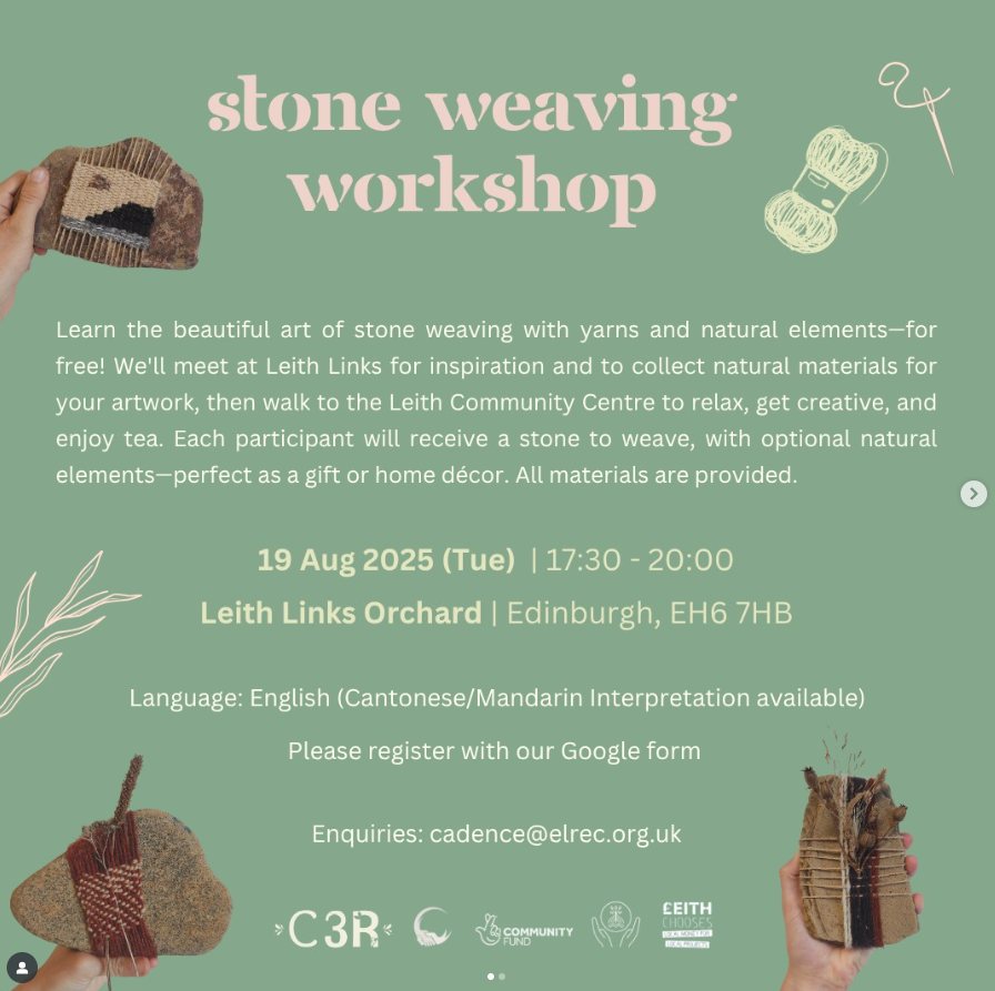 ELREC: Stone Weaving Workshop – The NEN – North Edinburgh News