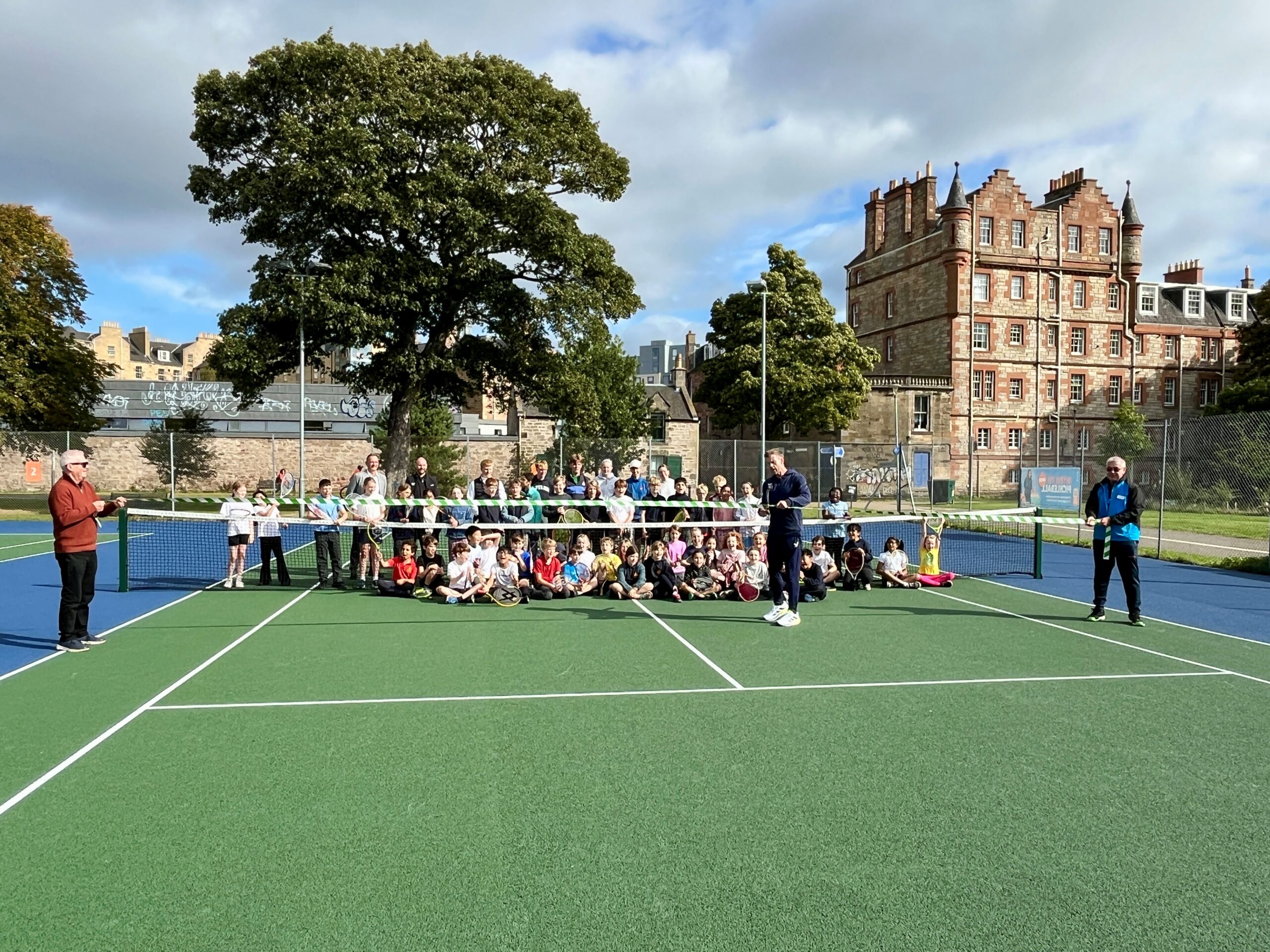 Refurbished Meadows tennis courts officially reopened by Davis Cup ...