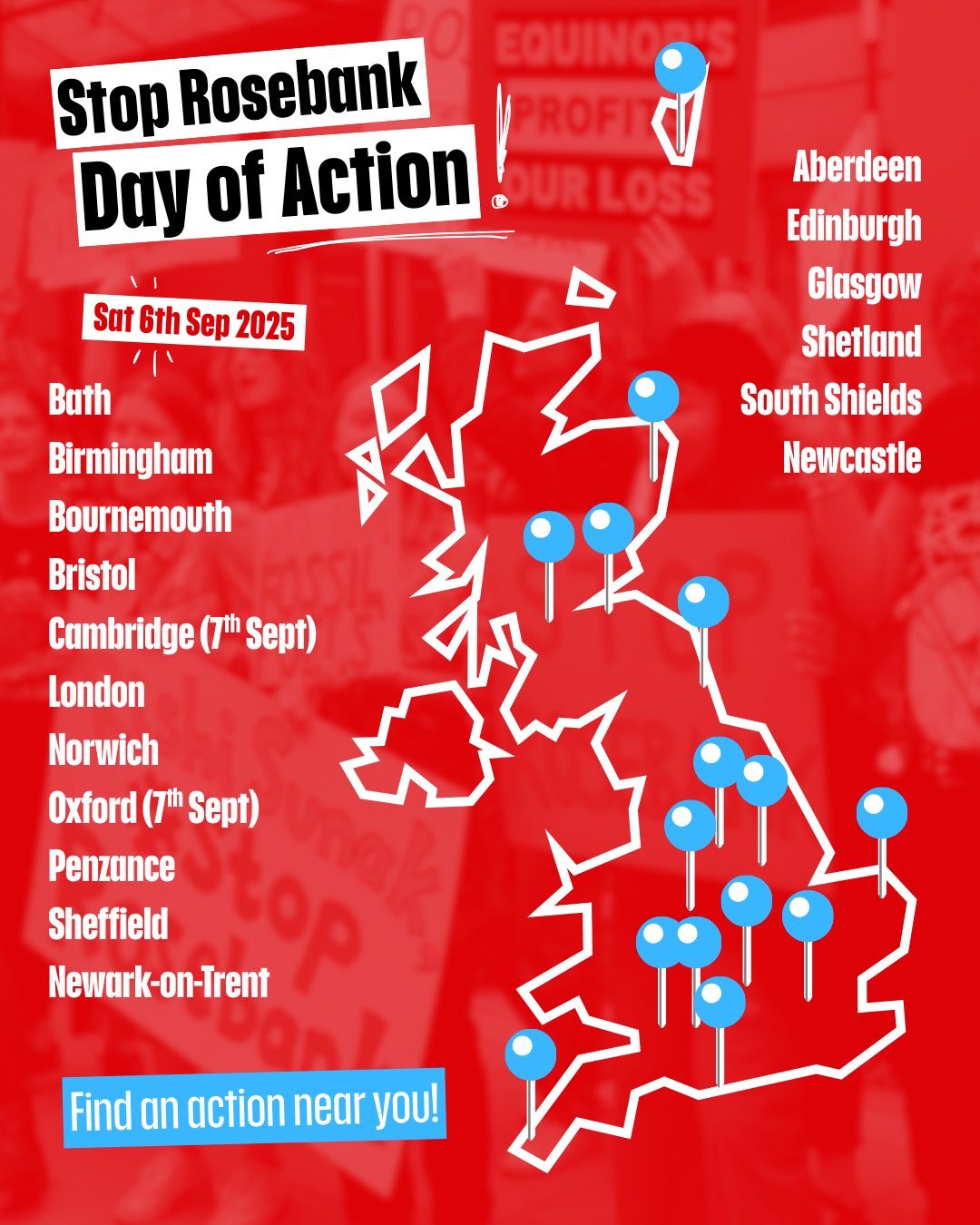Edinburgh community joins UK-wide Day of Action against Rosebank Oil ...