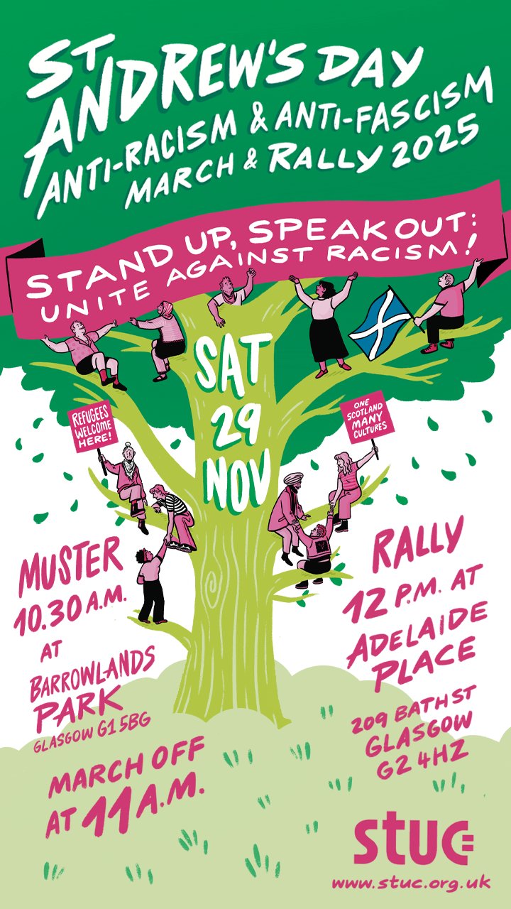 STUC: St Andrew’s Day Anti-Racism and Anti-Fascism March & Rally – The ...