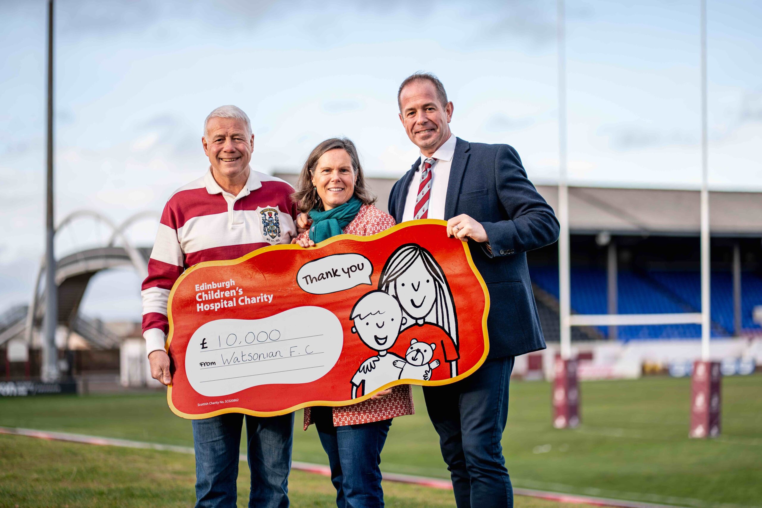 Watsonian Football Club raises £10,000 for Edinburgh Children’s ...