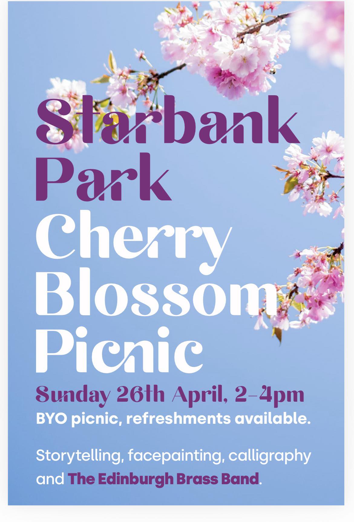 Tomorrow: Cherry Blossom Picnic at Starbank Park – The NEN – North ...